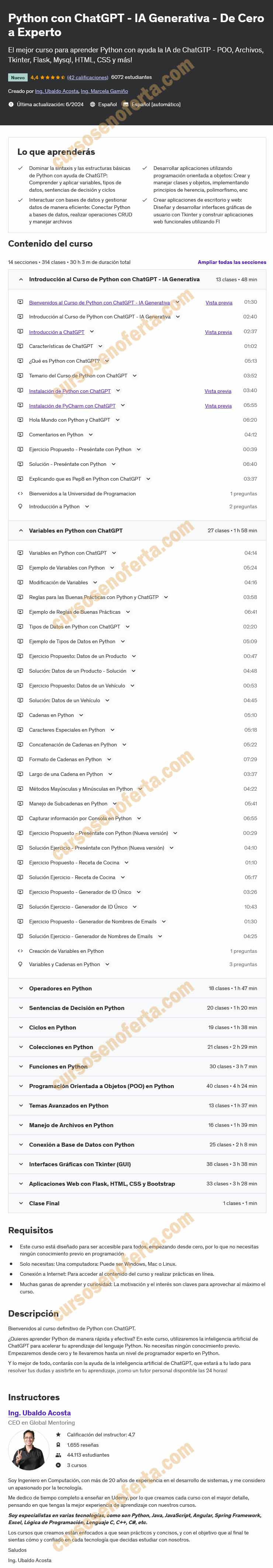 Python con ChatGPT IA Generativa De Cero a Experto - cursosenoferta.com